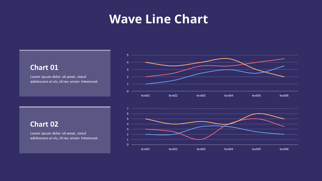 Dos líneas con gráfico de marcadores
