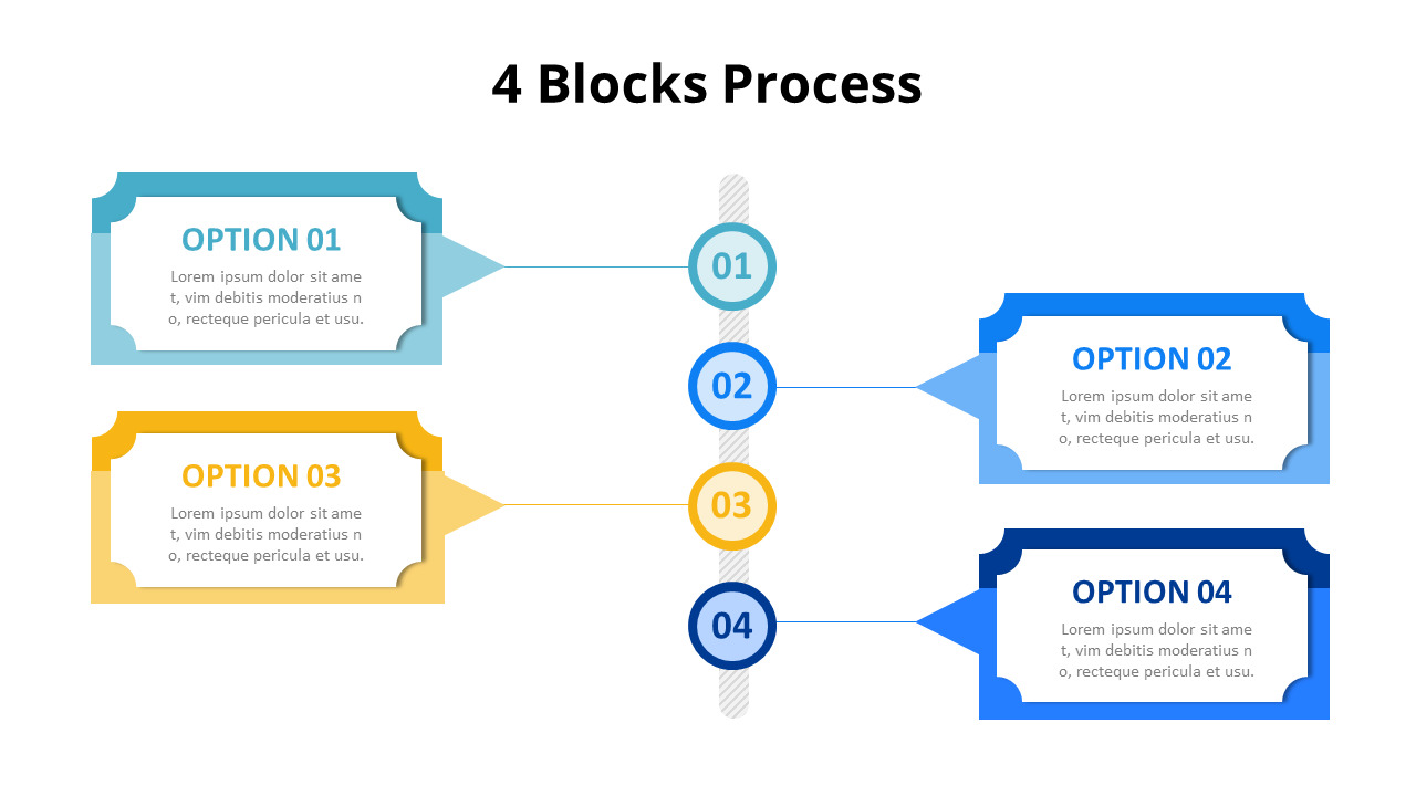 Vertical Timeline Diagram|Process