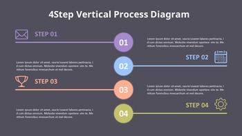 Vertical Timeline Diagram|Process