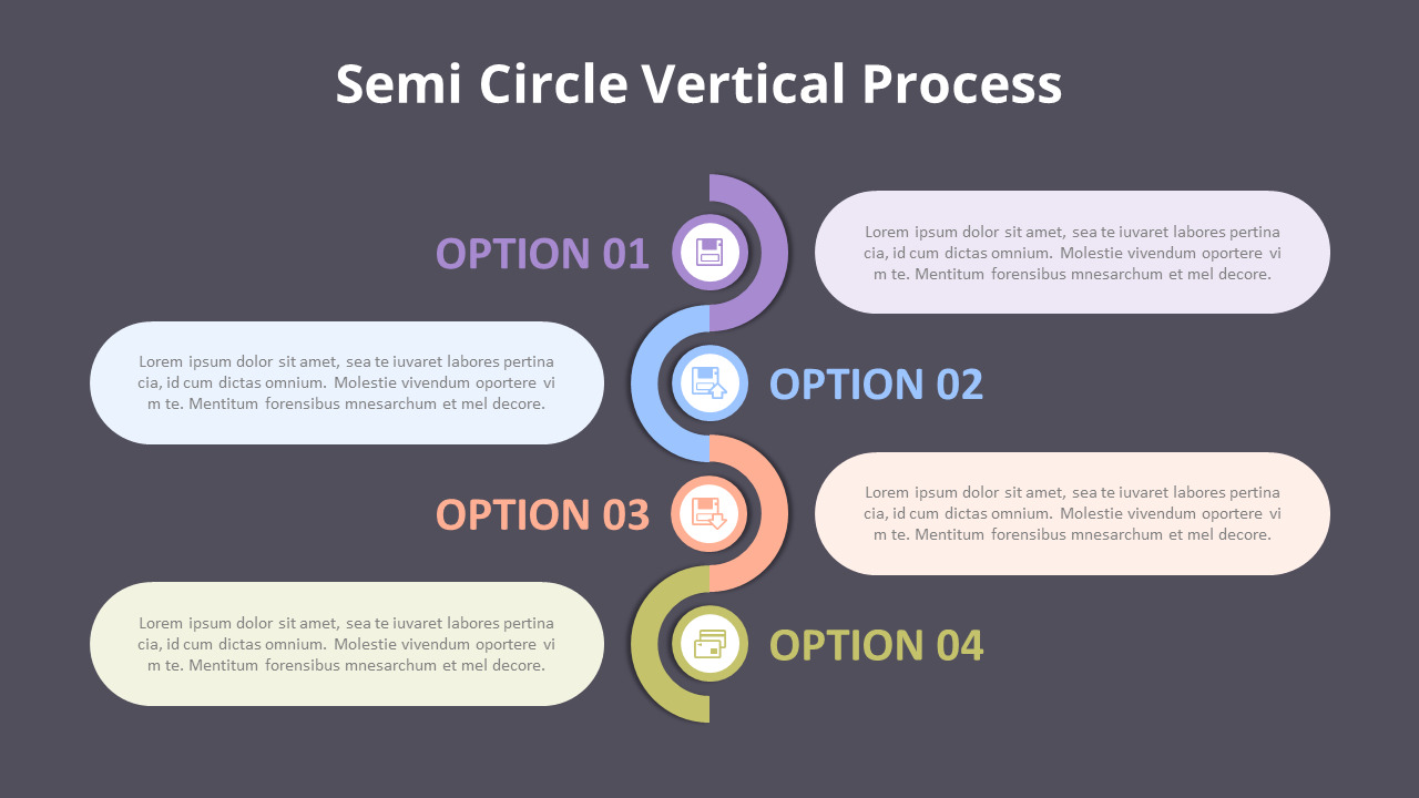 Vertical Timeline Diagram|Process