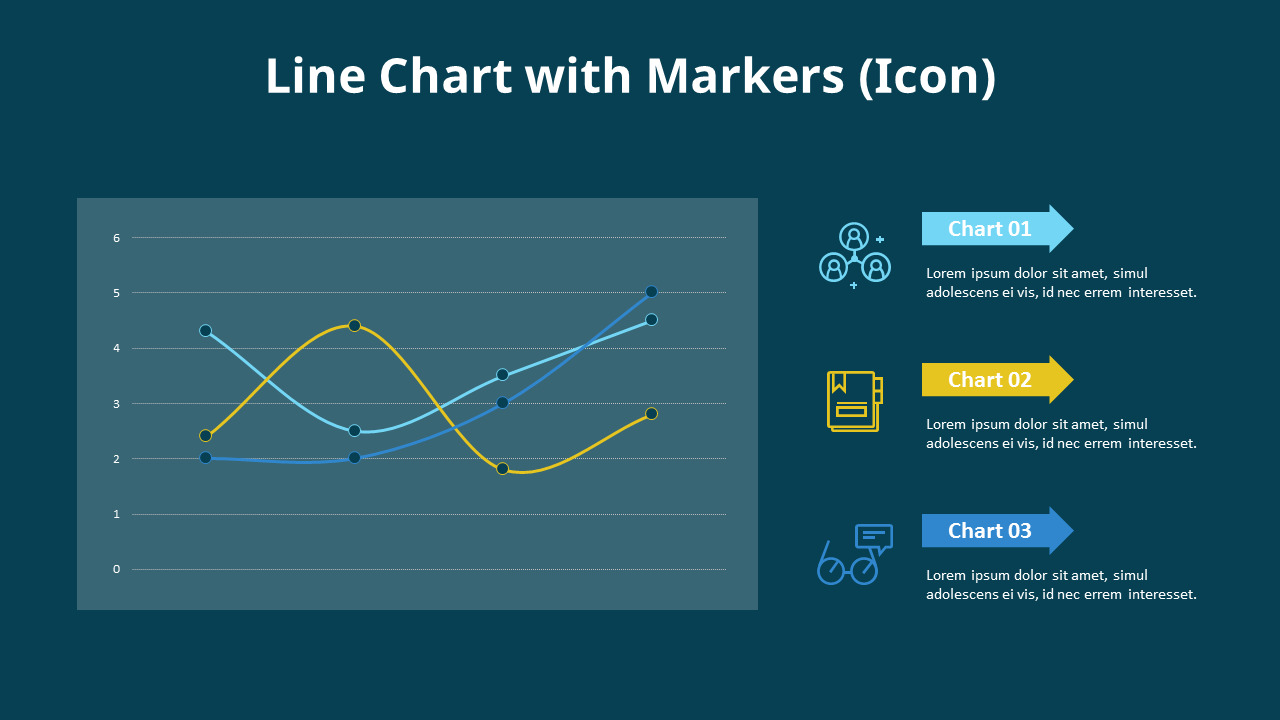 Wave Line Chart With List