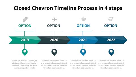 Chevron Timeline Process Diagram