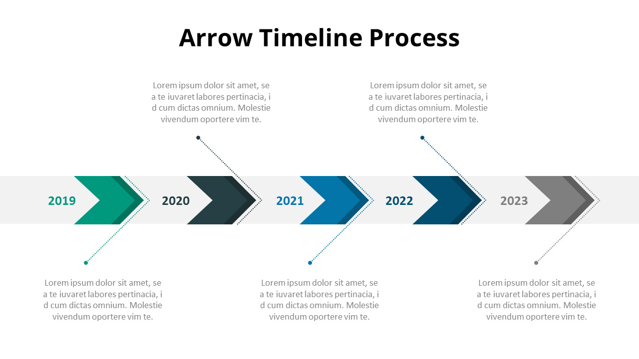 Chevron Timeline Process Diagram