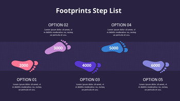 Footprint Infographics Diagram
