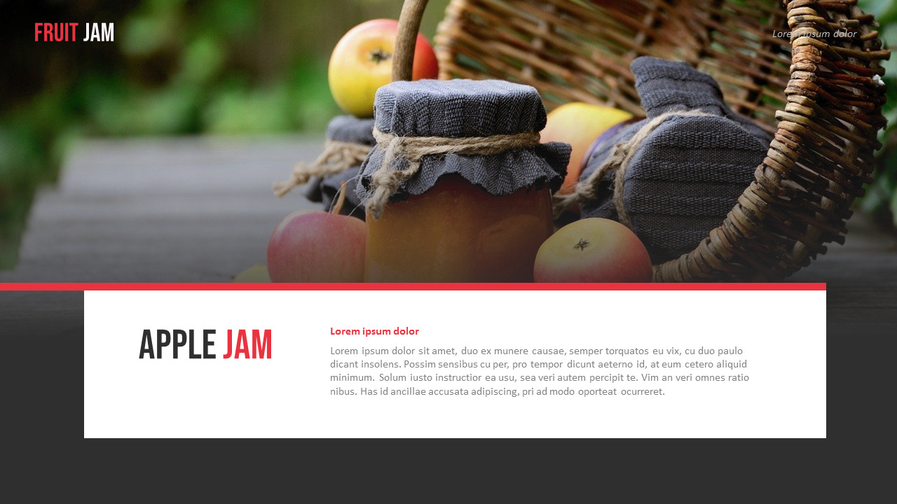 Fruit Jam Design brief Templates|Lifestyle|PPT