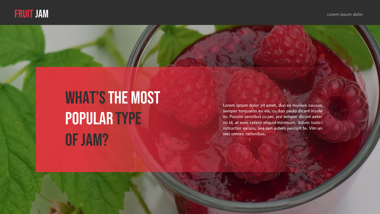 Fruit Jam Design brief Templates|Lifestyle|PPT