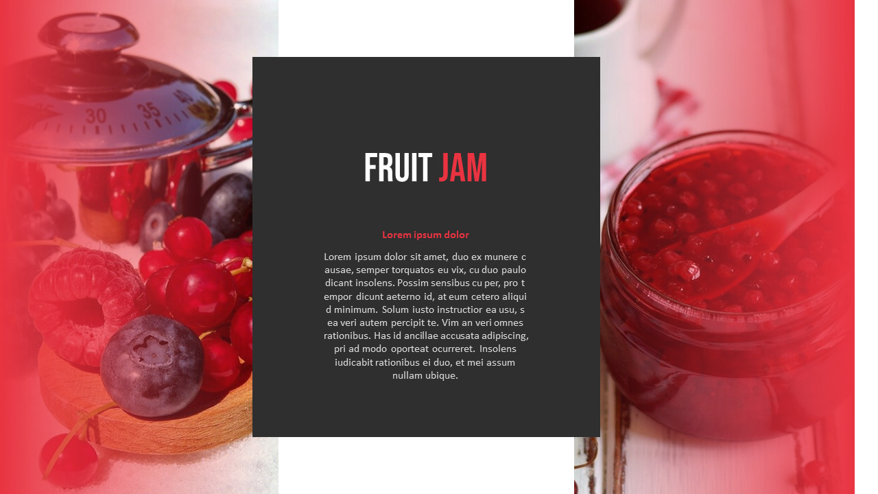 Fruit Jam Design brief Templates|Lifestyle|PPT