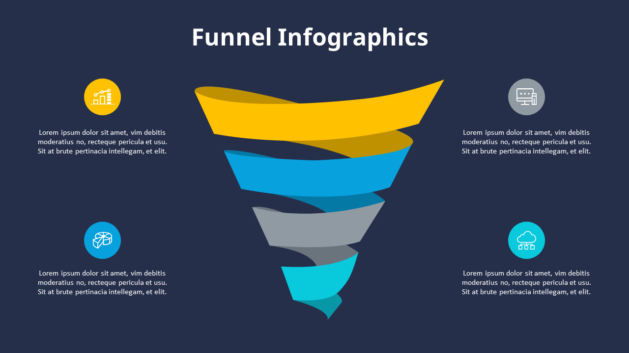 Funnel Infographics Diagram