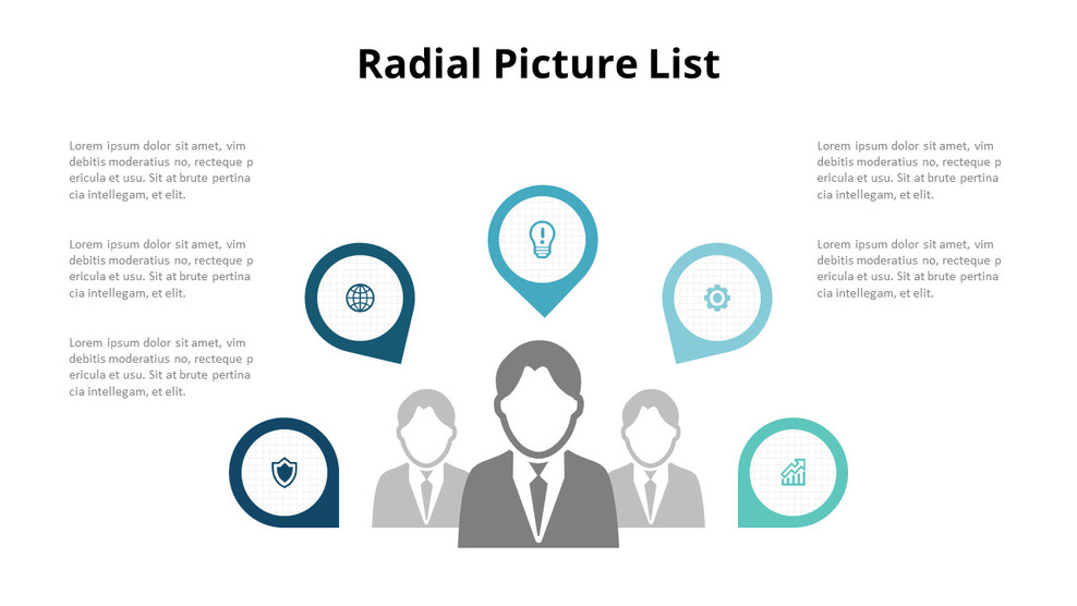 Radial Picture Infographics Diagram