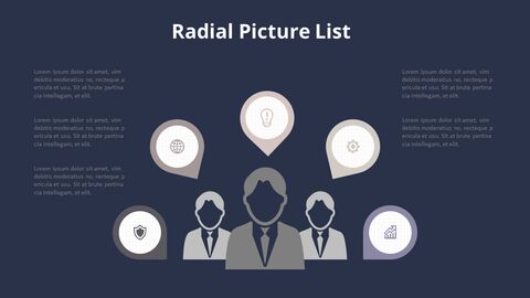 Radial Picture Infographics Diagram