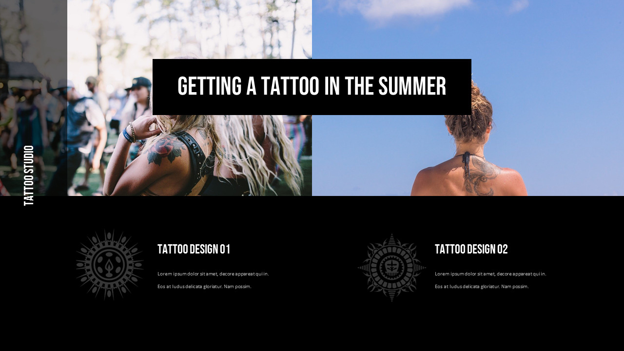 Tattoo Studio Best PPT Slides