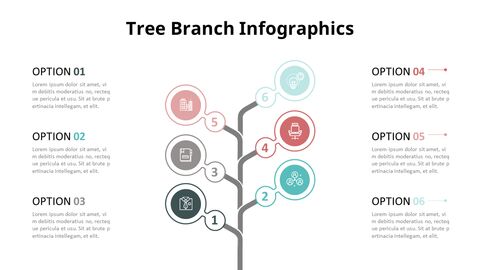 Tree And Leaves Infographics Diagram