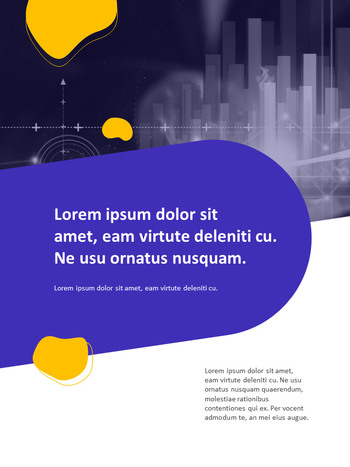 Financial Company Report Template Design PPT Model