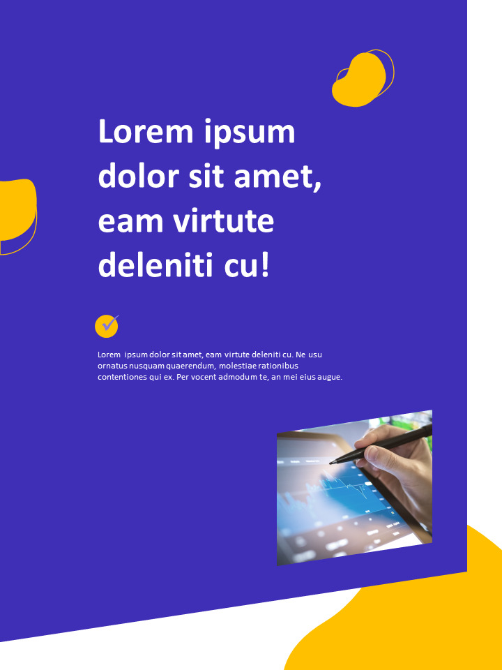Financial Company Report Template Design PPT Model