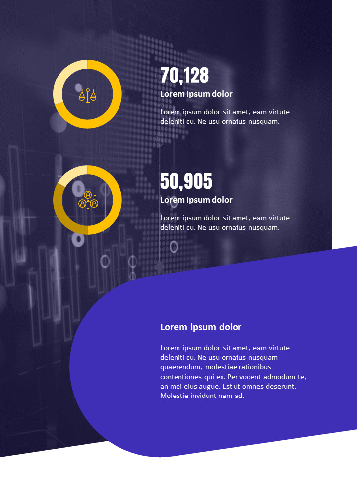 Financial Company Report Template Design PPT Model