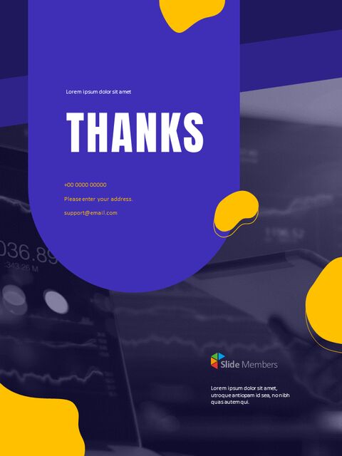 Financial Company Report Template Design PPT Model