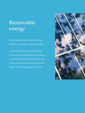 Energía renovable Plantillas para presentaciones de PowerPoint