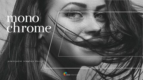 Monochrome powerpoint template|Lifestyle