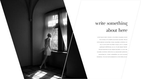 Monochrome powerpoint template|Lifestyle