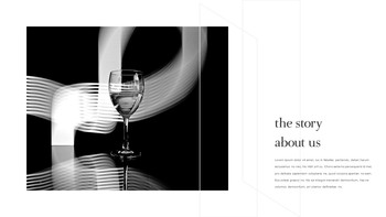 Monochrome powerpoint template|Lifestyle