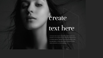 Monochrome powerpoint template|Lifestyle