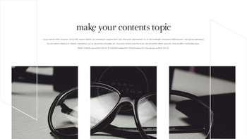 Monochrome powerpoint template|Lifestyle