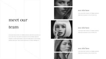 Monochrome powerpoint template|Lifestyle