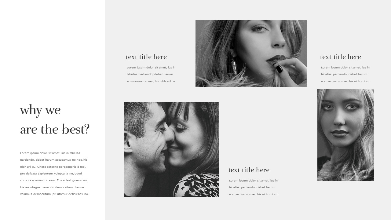 Monochrome powerpoint template|Lifestyle