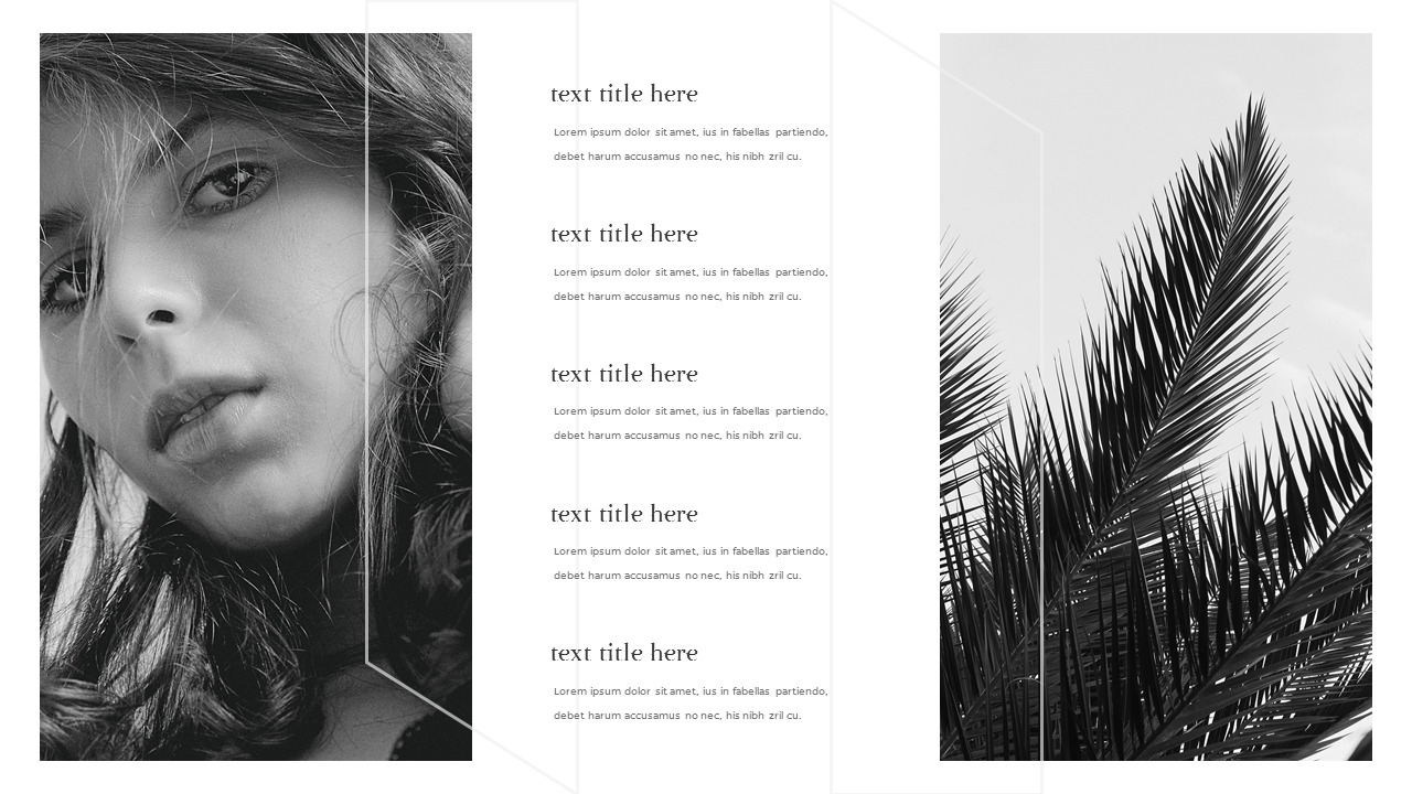 Monochrome powerpoint template|Lifestyle