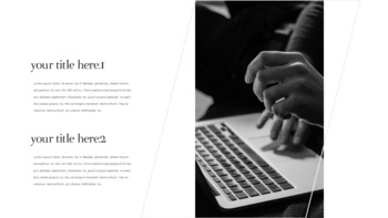 Monochrome powerpoint template|Lifestyle