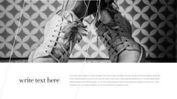 Monochrome powerpoint template|Lifestyle