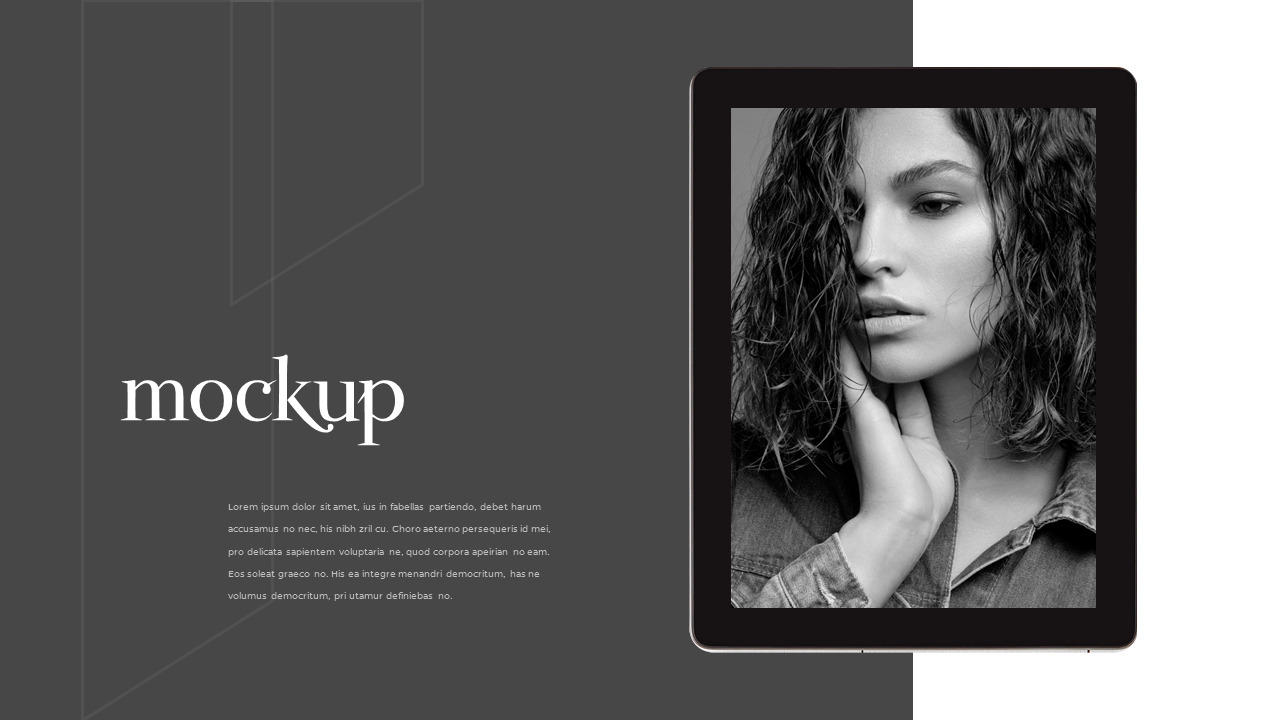 Monochrome powerpoint template|Lifestyle