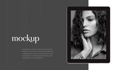 Monochrome powerpoint template|Lifestyle