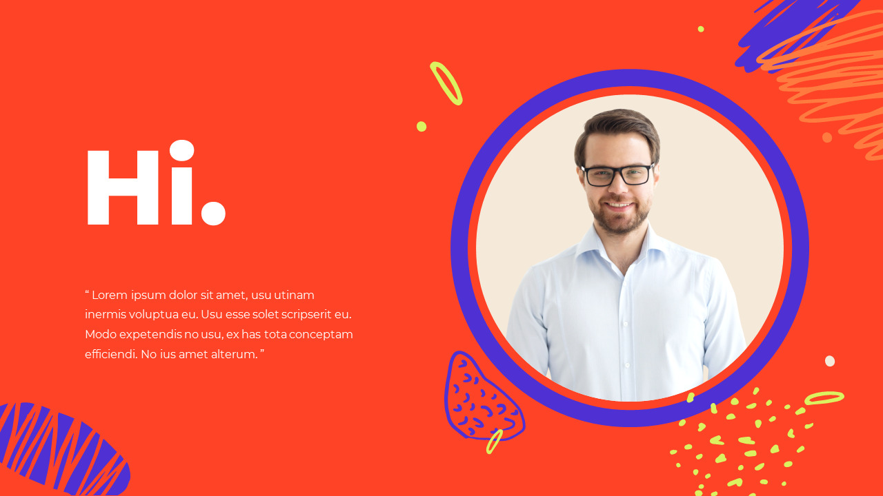 Abstract Background Pitch Deck Design Animation Templates