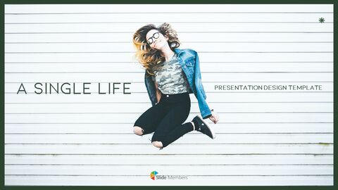 A Single Life presentation slide design|Lifestyle|PPT Templates