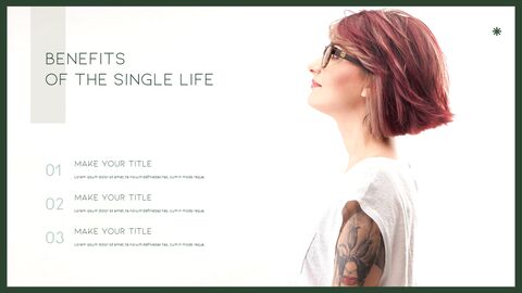 A Single Life presentation slide design|Lifestyle|PPT Templates