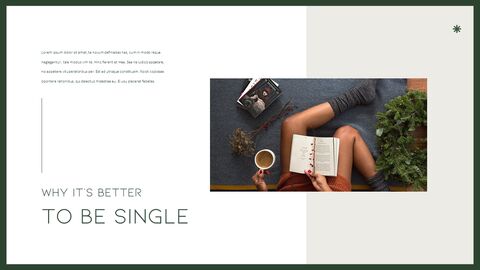 A Single Life presentation slide design|Lifestyle|PPT Templates