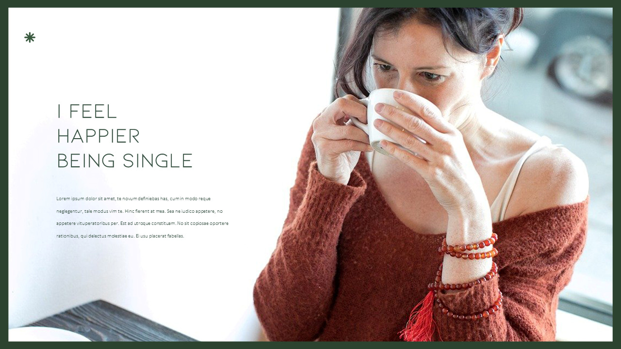 A Single Life presentation slide design|Lifestyle|PPT Templates