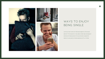 A Single Life presentation slide design|Lifestyle|PPT Templates
