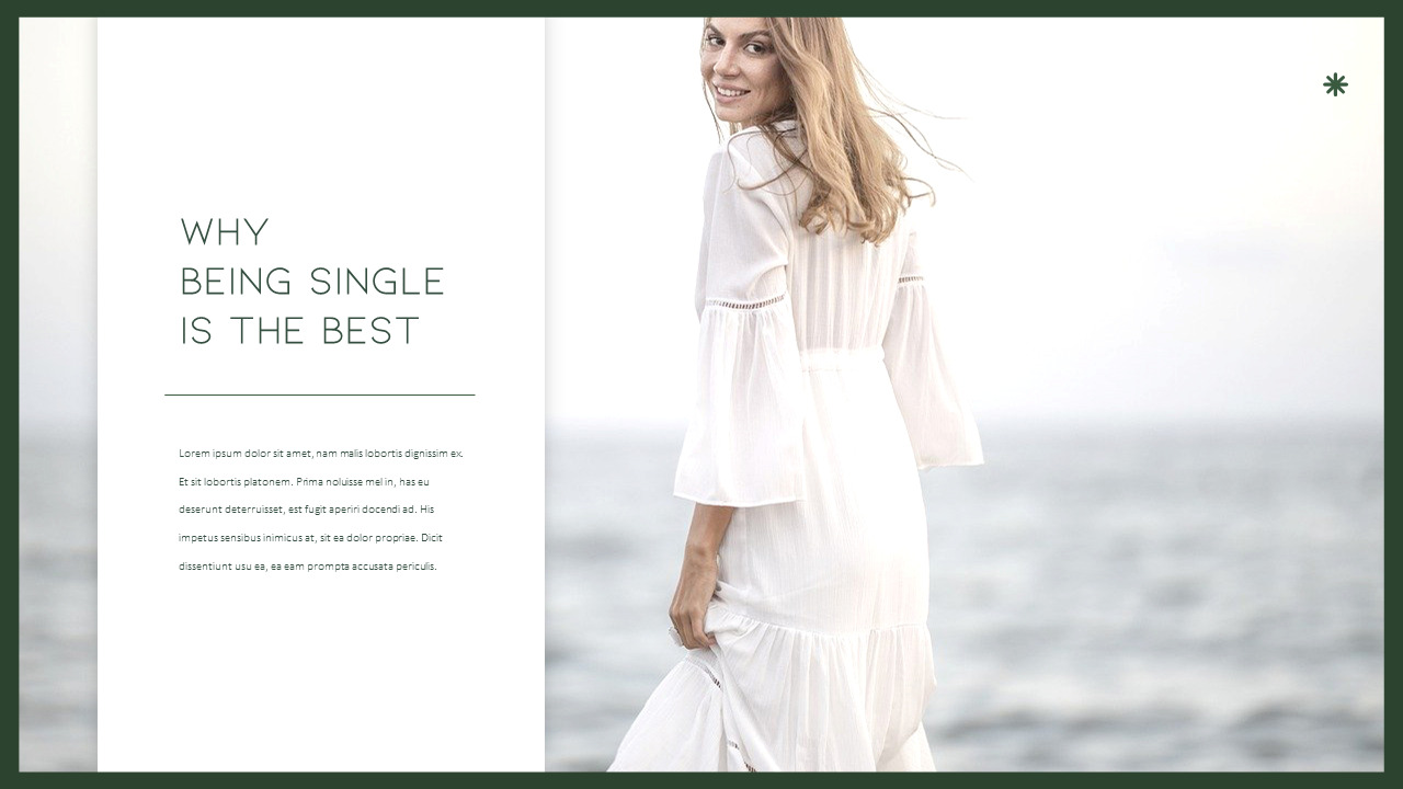 A Single Life presentation slide design|Lifestyle|PPT Templates