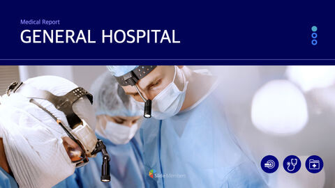 Medical Report - General Hospital keynote presentation templates free