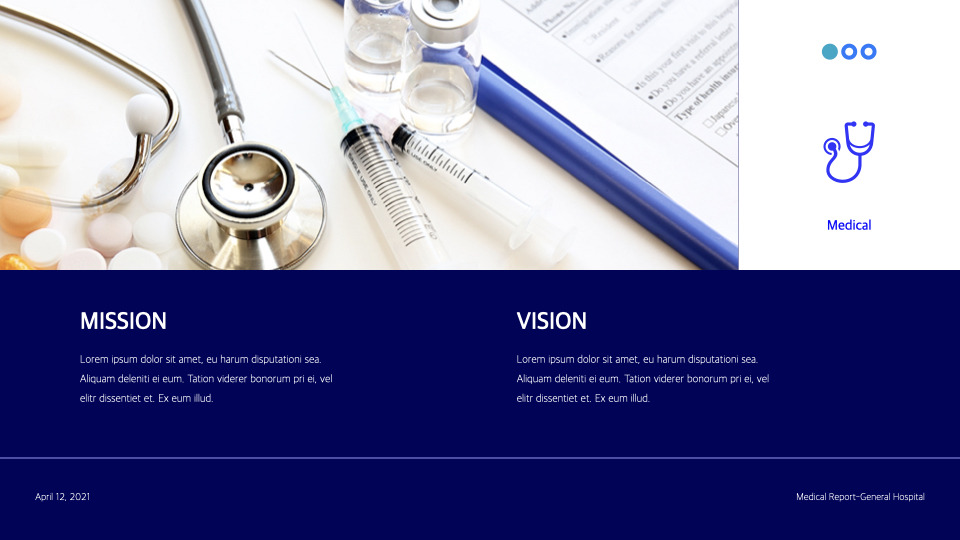 Medical Report - General Hospital keynote presentation templates free