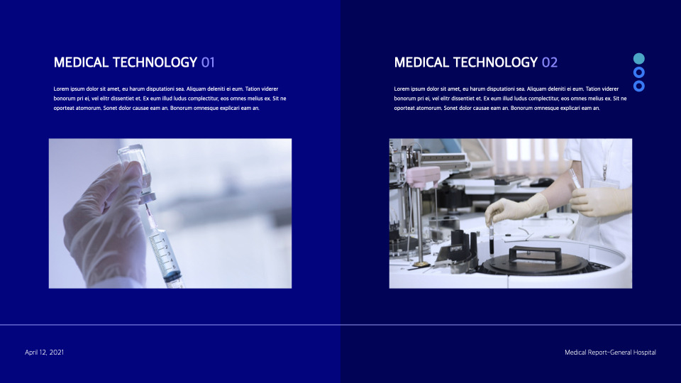 Medical Report - General Hospital keynote presentation templates free