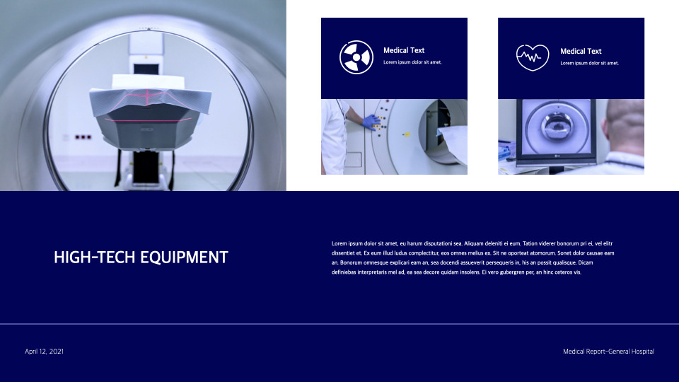 Medical Report - General Hospital keynote presentation templates free