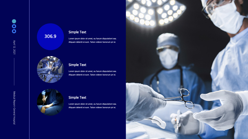 Medical Report - General Hospital keynote presentation templates free