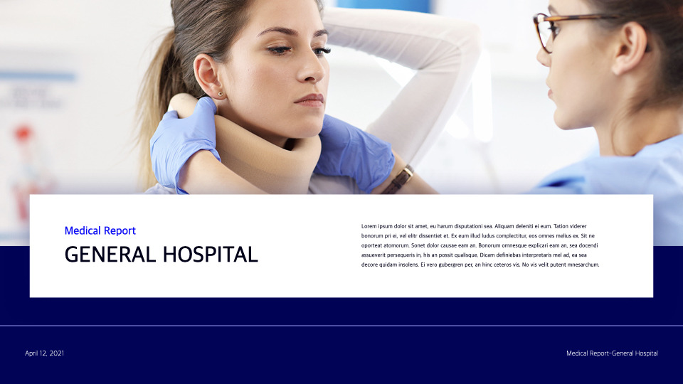 Medical Report - General Hospital keynote presentation templates free