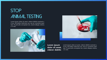 Stop Animal Testing Theme PPT Templates