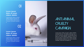 Stop Animal Testing Theme PPT Templates