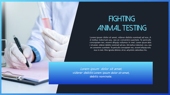 Stop Animal Testing Theme PPT Templates