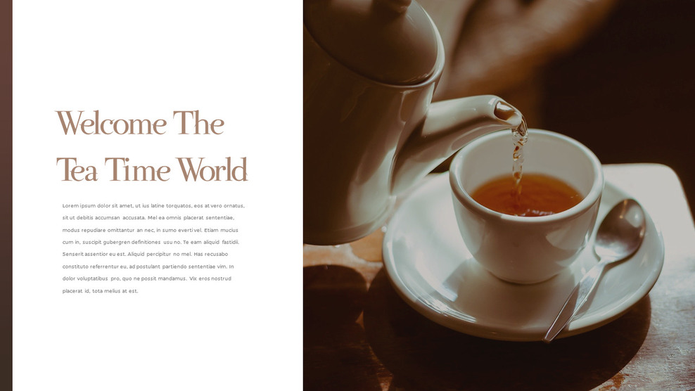 Tea Time Powerpoint Presentation|Lifestyle|Templates